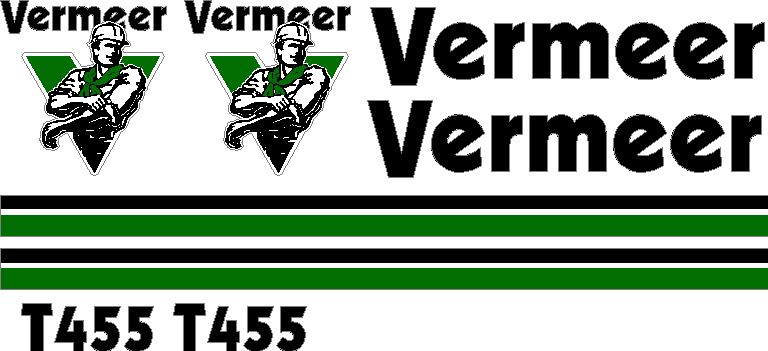 Vermeer T455 Decal Set
