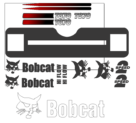 Bobcat T870 Decal Set