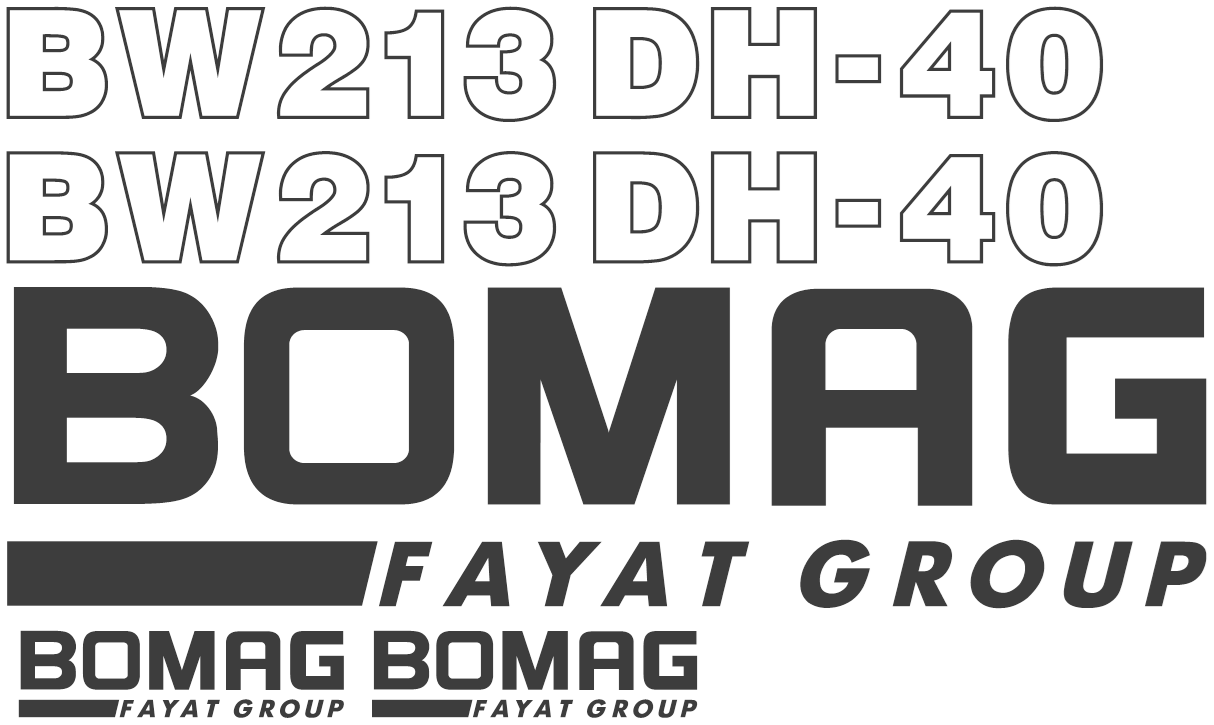 Bomag BW213DH 40 Decal Set