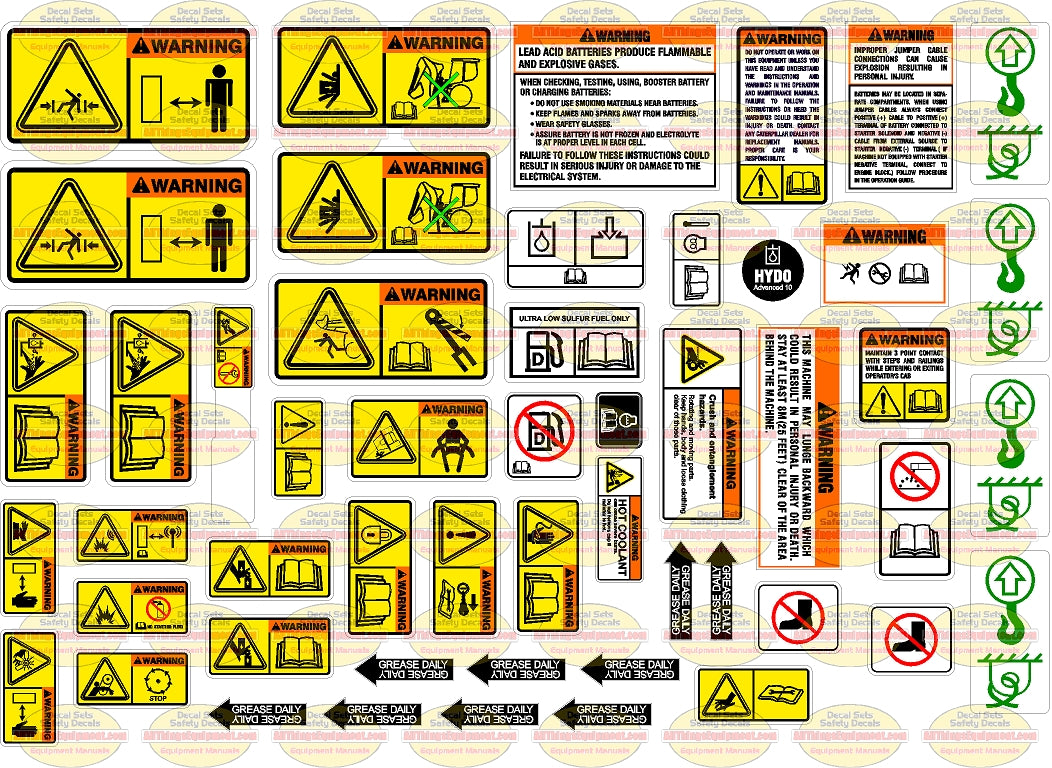 Caterpillar Backhoe Safety Set