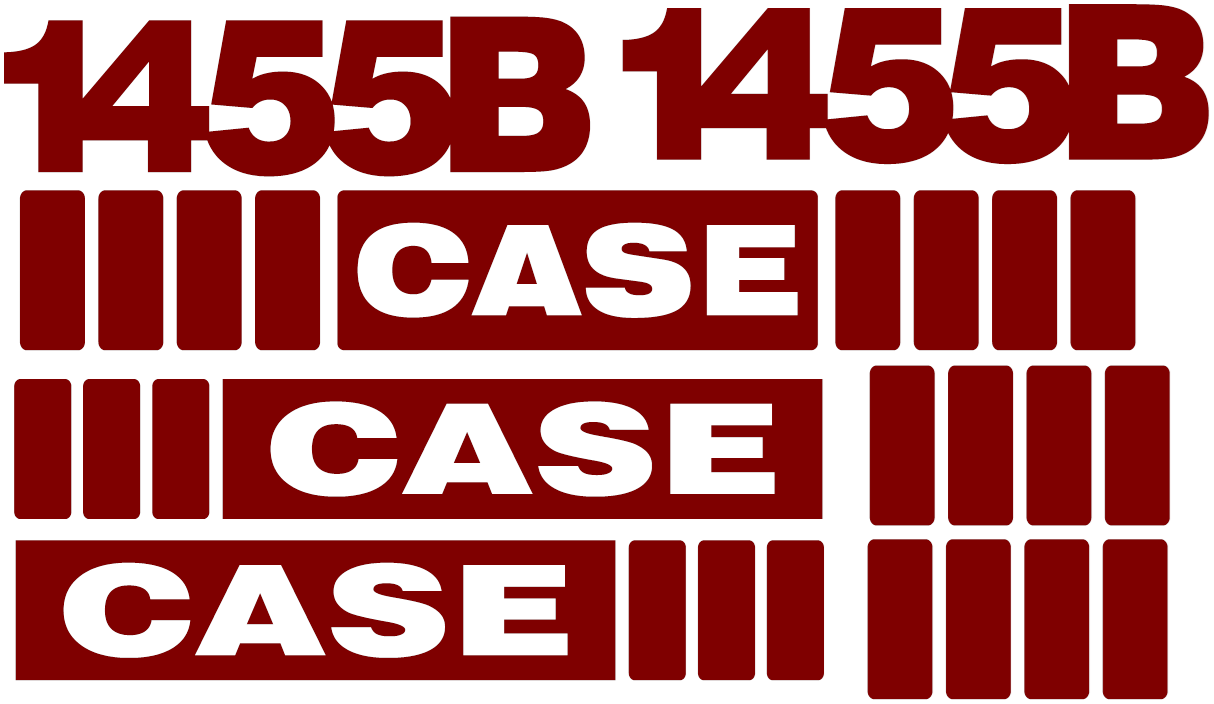 Case 1455B Decal Set