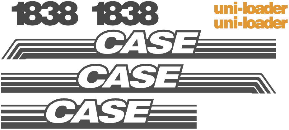 Case 1838 Decal Set