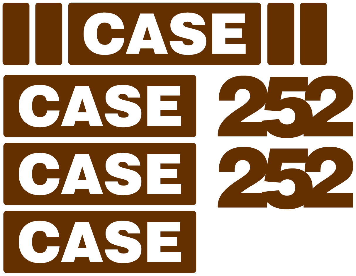 Case 252 Decal Set