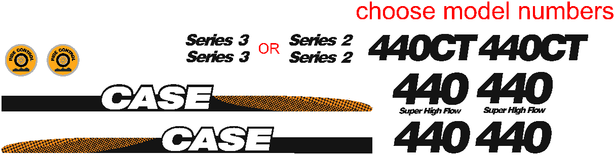 Case 440 Decal Set