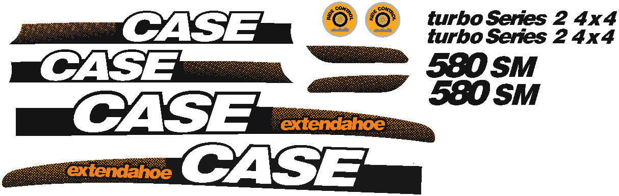 Case 580SM II Decal Set