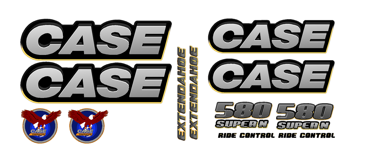 Case 580SN Decal Set