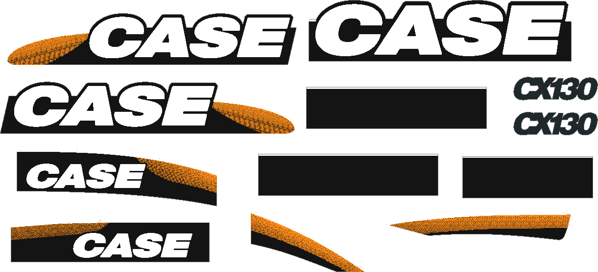 Case CX130 Decal Set
