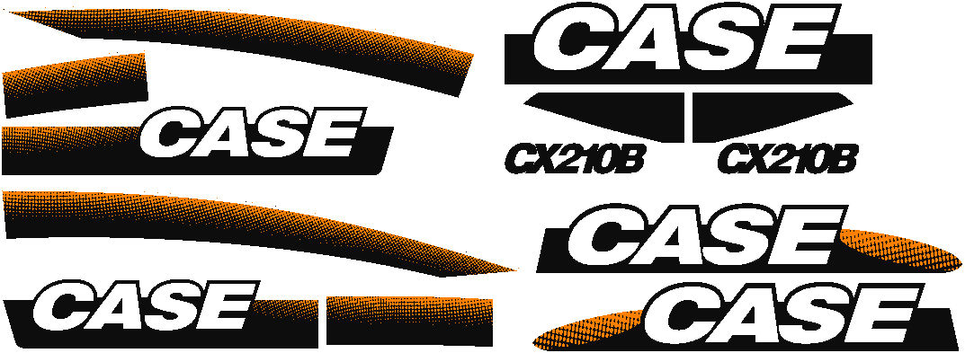 Case CX210B Decal Set