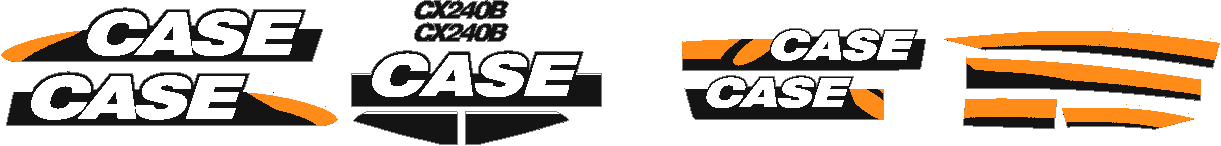 Case CX240B Decal Set