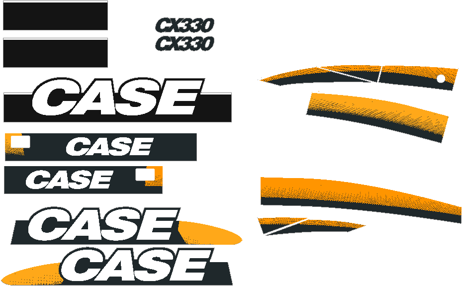 Case CX330 Decal Set