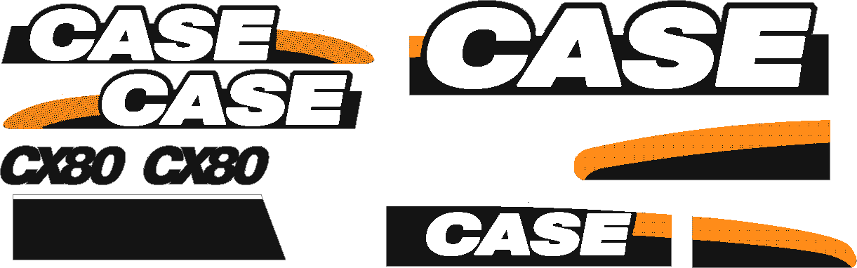 Case CX80 Decal Set
