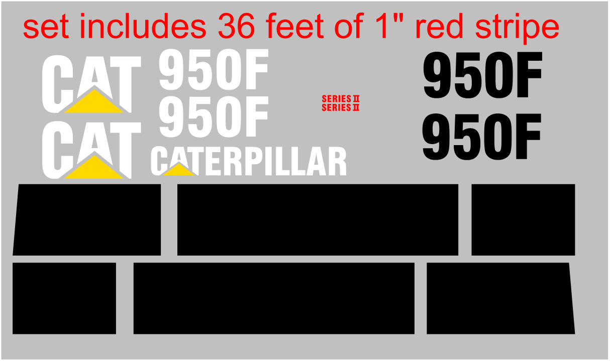 Caterpillar 950F II Decal Set