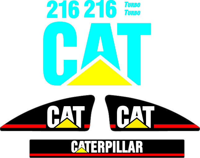 Caterpillar 216 Decal Set