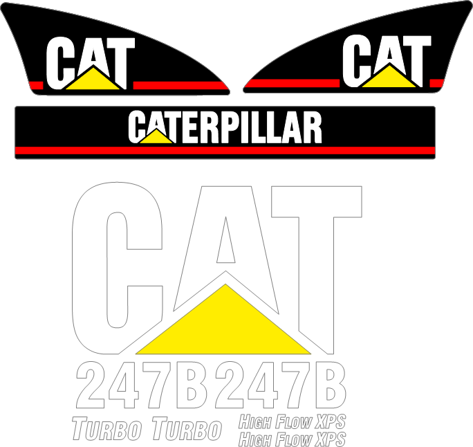 Caterpillar 247B Decal Set