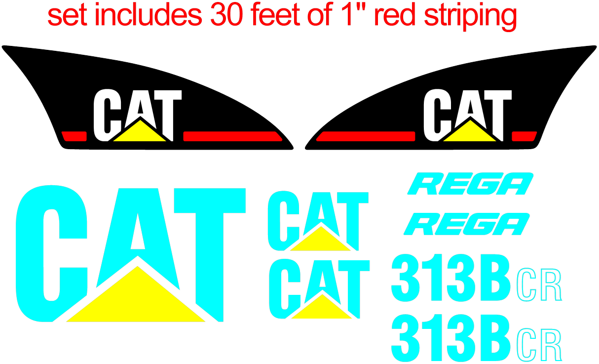 Caterpillar 313B CR Decal Set