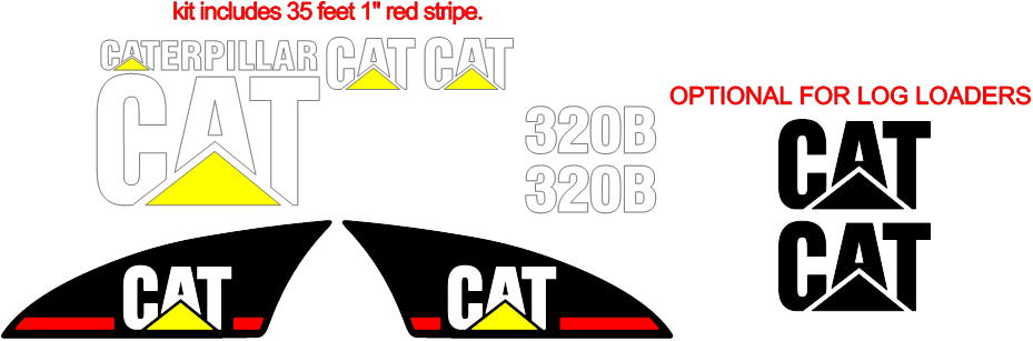 Caterpillar 320BN Decal Set