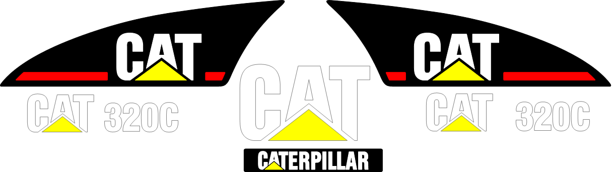 Caterpillar 320C Decal Set