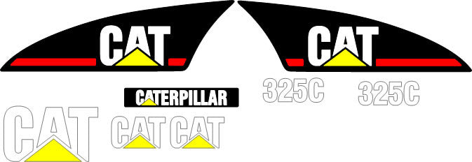 Caterpillar 325C Decal Set