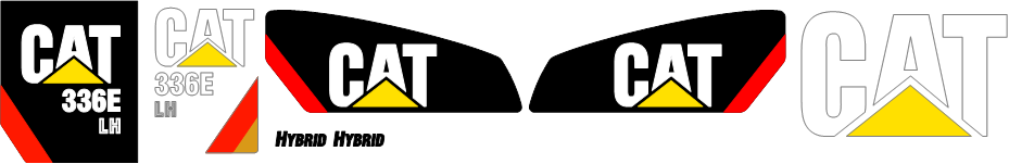 Caterpillar 336E L Decal Set