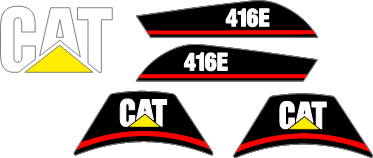 Caterpillar 416E Decal Set