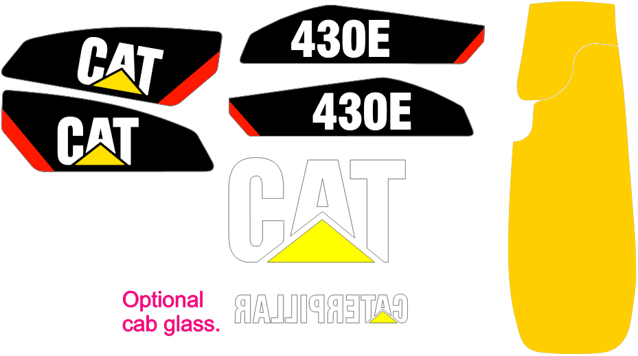 Caterpillar 430E Decal Set