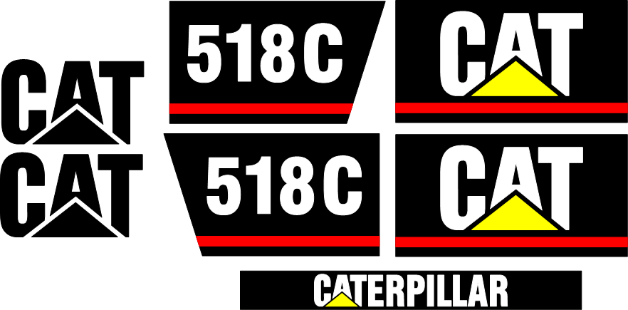 Caterpillar 518C Decal Set