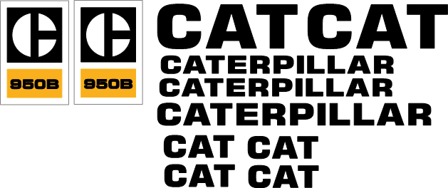 Caterpillar 950B Decal Set