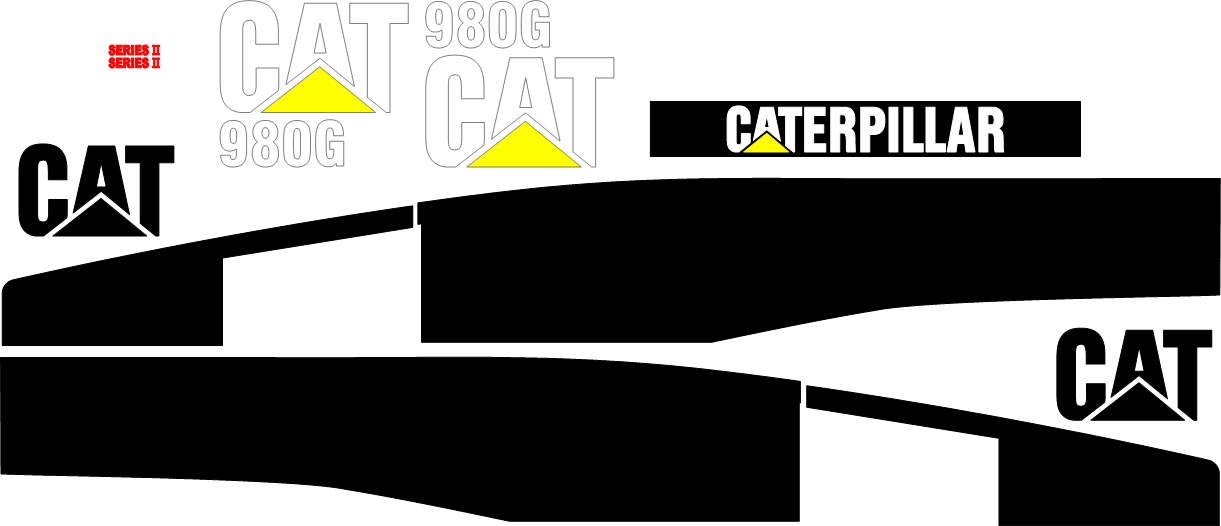 Caterpillar 980G Decal Set