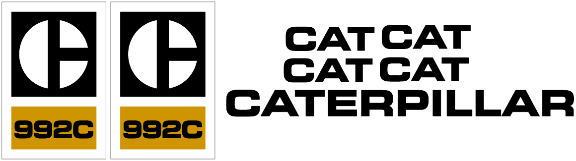 Caterpillar 992C Decal Set