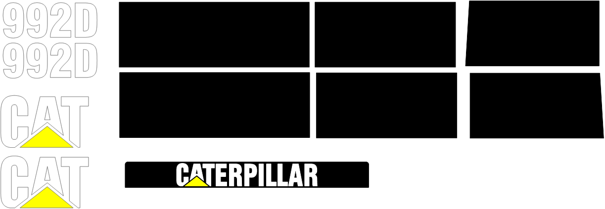 Caterpillar 992D Decal Set