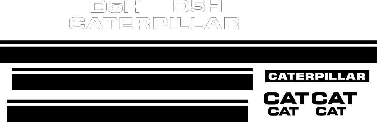 Caterpillar D5H Decal Set