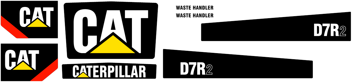 Caterpillar D7R II Decal Set