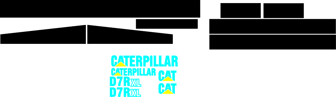 Caterpillar D7R XL Decal Set