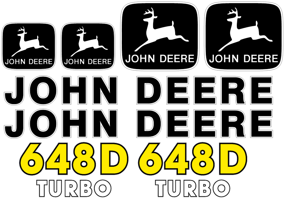 Deere 648D Decal Set