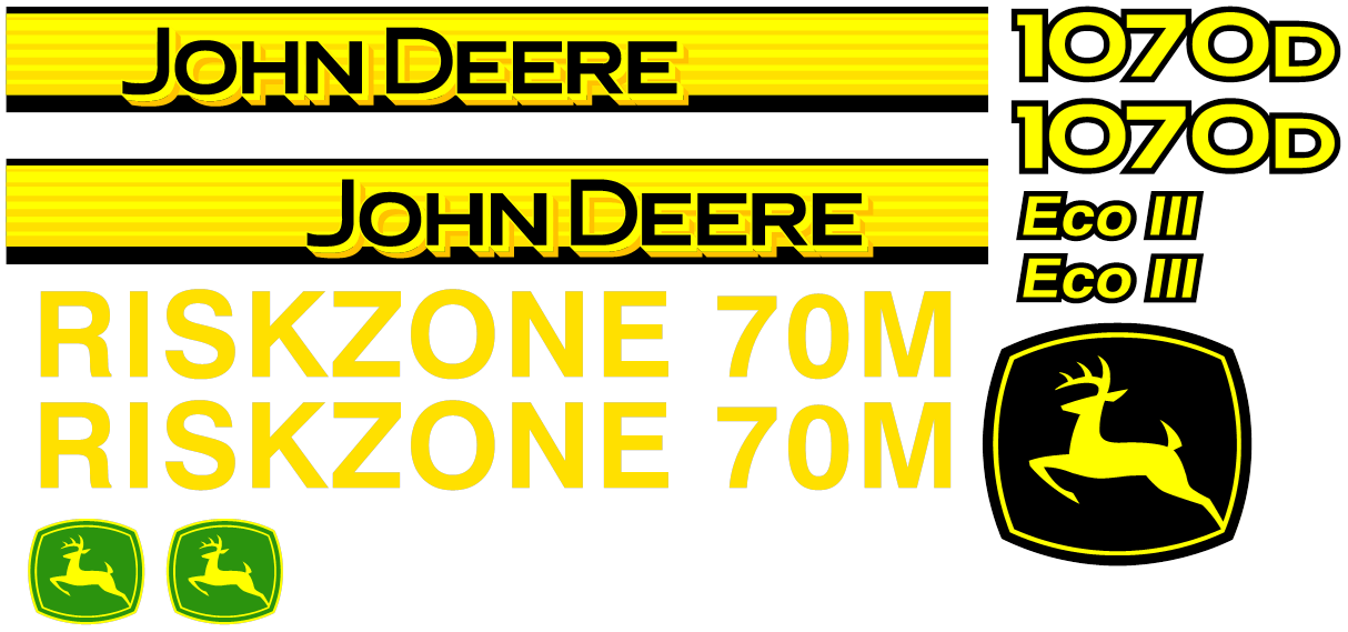 Deere 1070D Decal Set