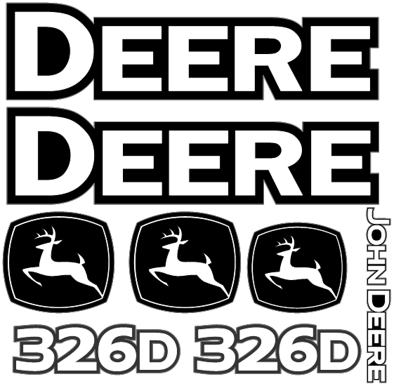 Deere 326D Decal Set