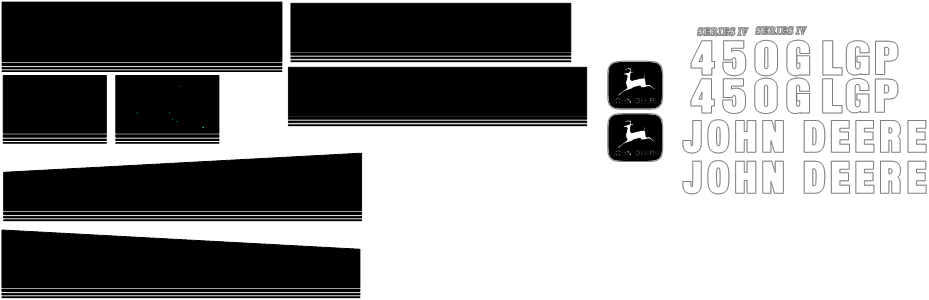 Deere 450G LGP Decal Set