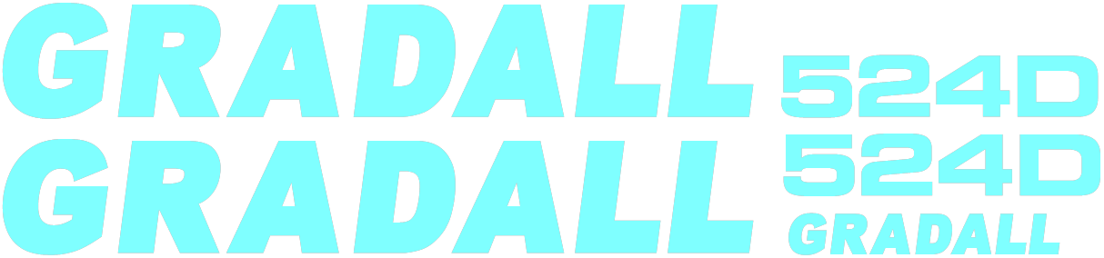 Gradall Decals
