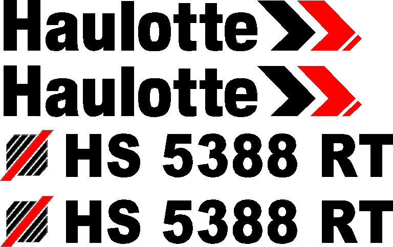 Haulotte HS3388RT Decal Set
