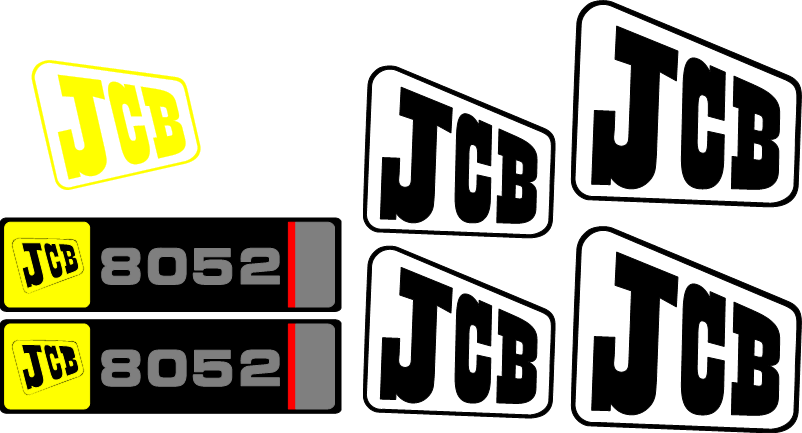 JCB 8052 Decal Set