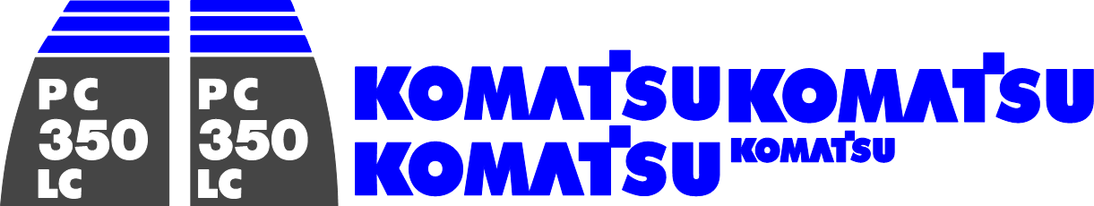 Komatsu PC350 LC-8 Decal Set