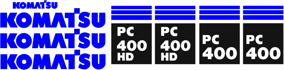 Komatsu PC400 HD-5 Decal Set