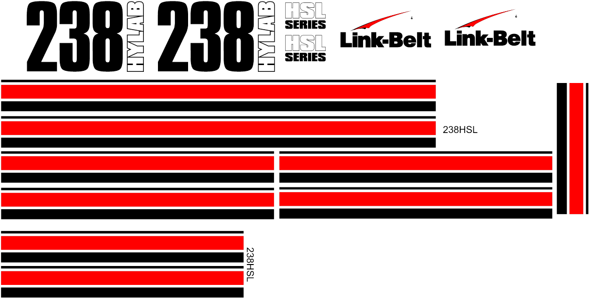 Linkbelt 238HSL Decal Set