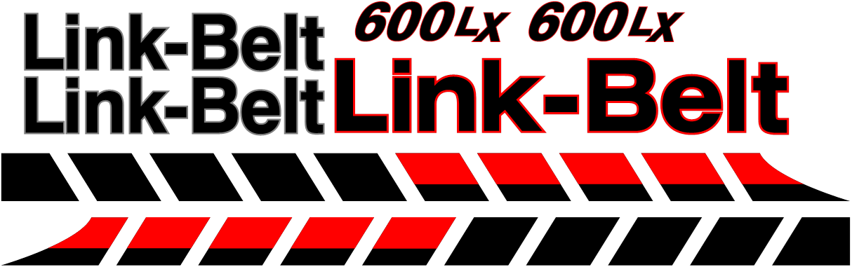 Linkbelt 600 LX MH Decal Set