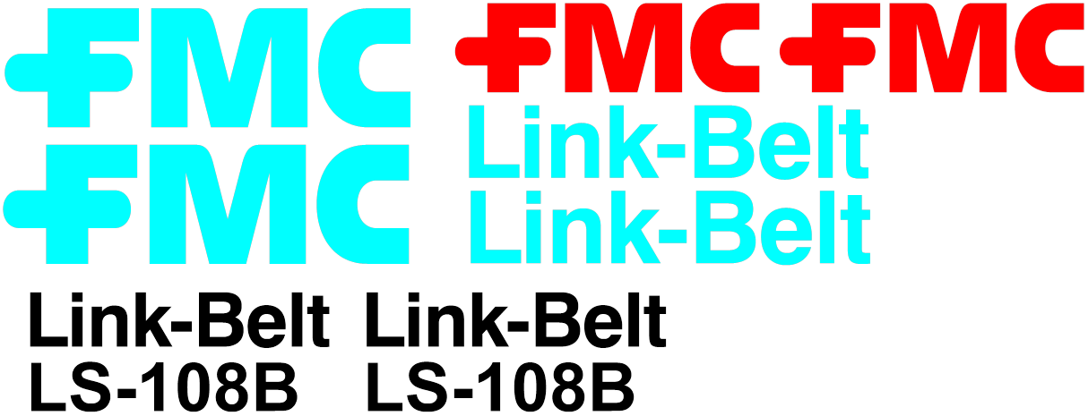 Linkbelt LS108B Decal Set