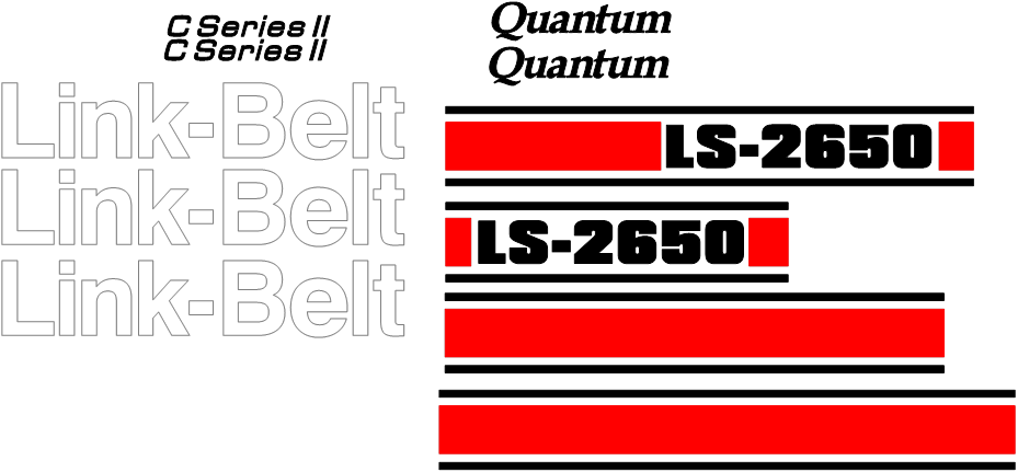 Linkbelt LS2650 Decal Set