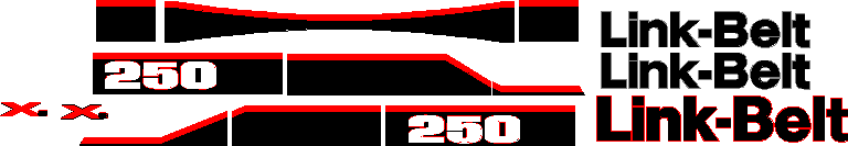 Linkbelt 250 X3 Decal Set