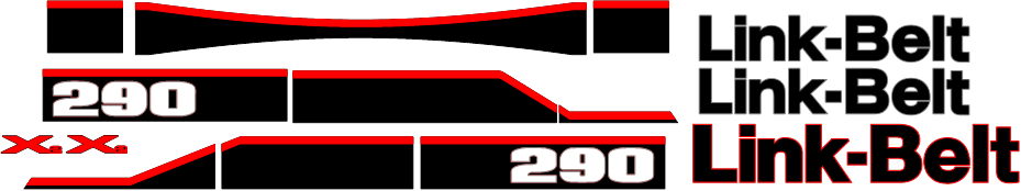 Linkbelt 290 X2 Decal Set