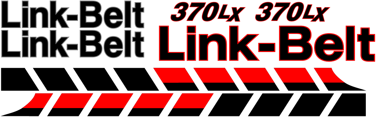 Linkbelt 370 LX TL Decal Set