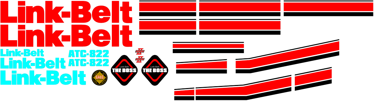 Linkbelt ATC 822 Decal Set